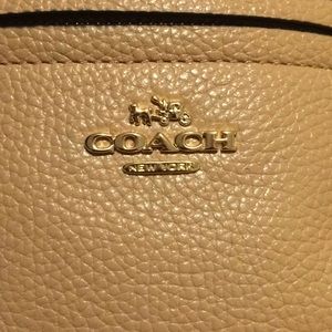 Coach | Bags | Coach Crossbody Tan Purse With Handles | Poshmark